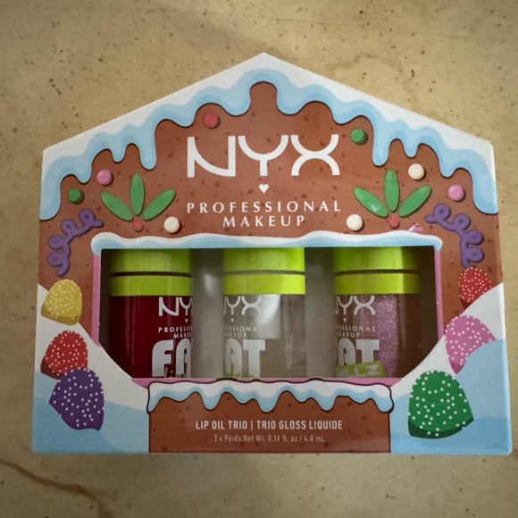 NYX | Bath & Body | Nyx Professional Makeup Lip Oil Trio Nib | Poshmark